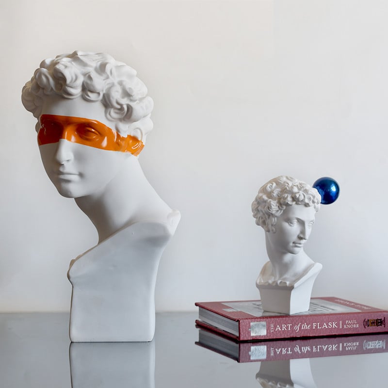 Geek David Bust Sculpture — Pop Art Decor | Dapper Dwelling