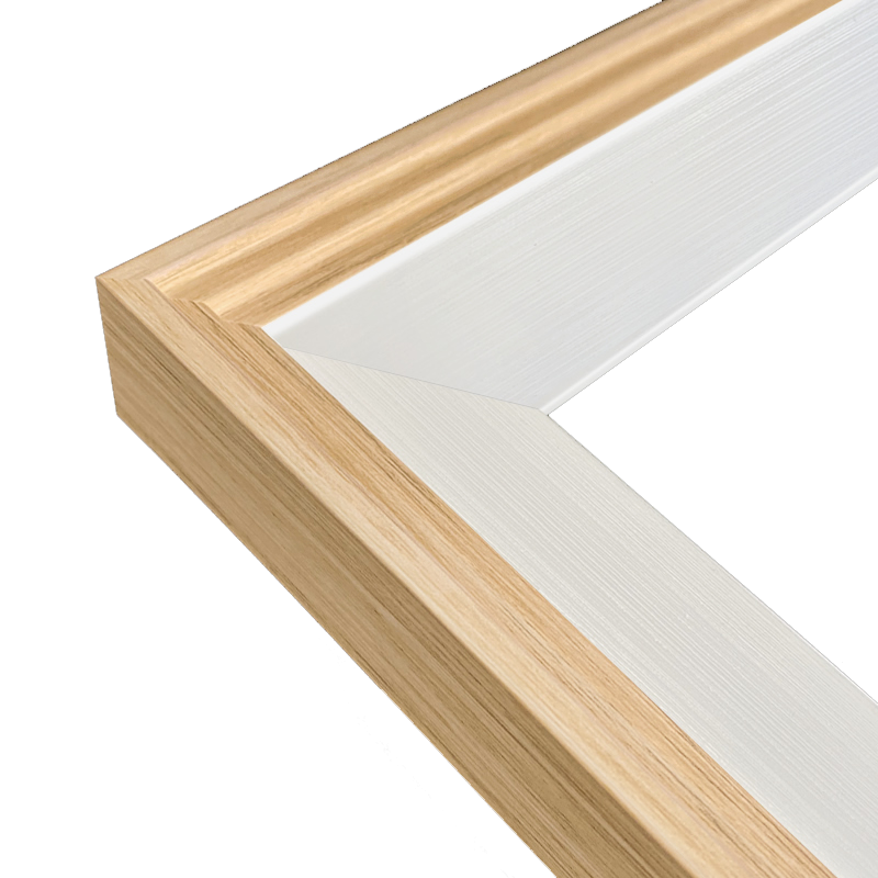 Birch White Canvas Frame — Minimalist Modern | Dapper Dwelling