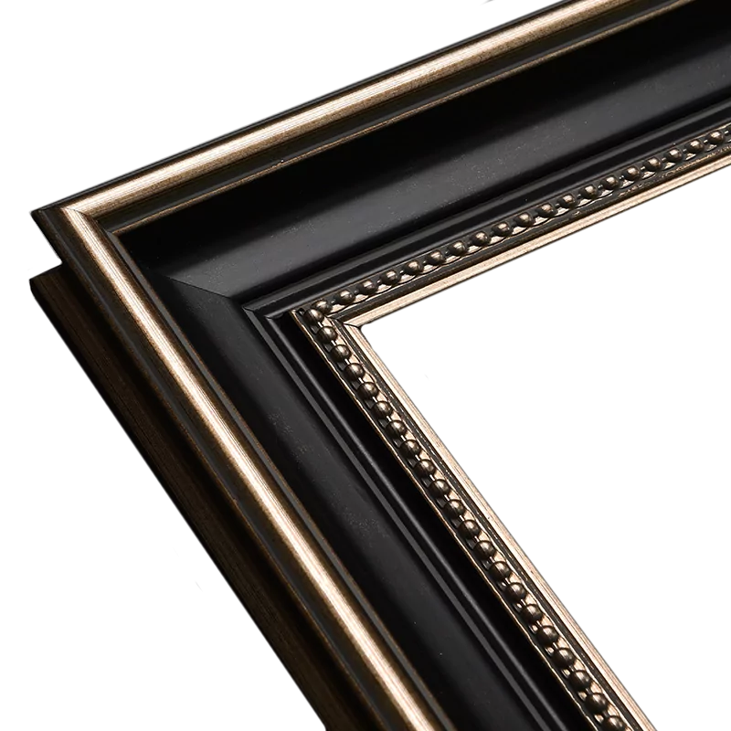 Black & Gold Post-Modern Canvas Frame – Width: 5.8cm Thickness: 3cm ...