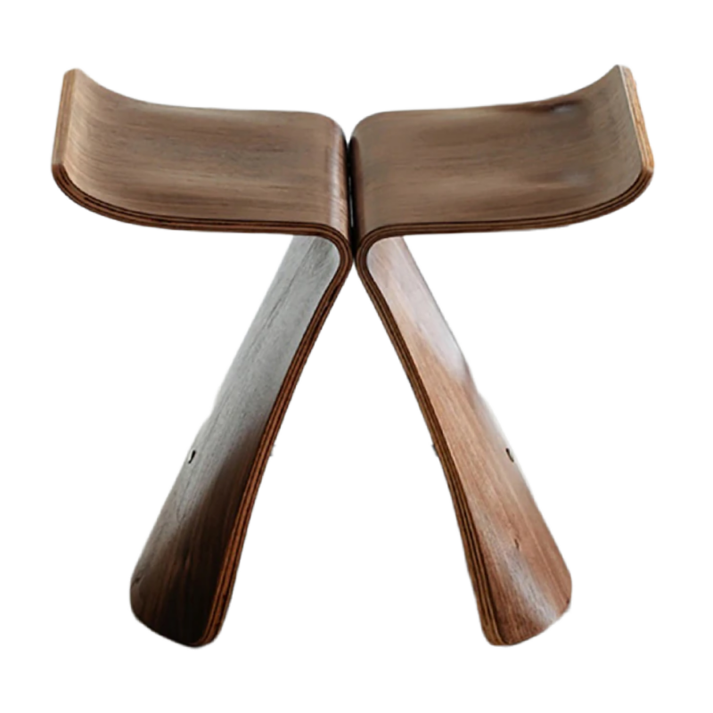 Sori Yanagi Butterfly Wooden Stool: | Dapper Dwelling