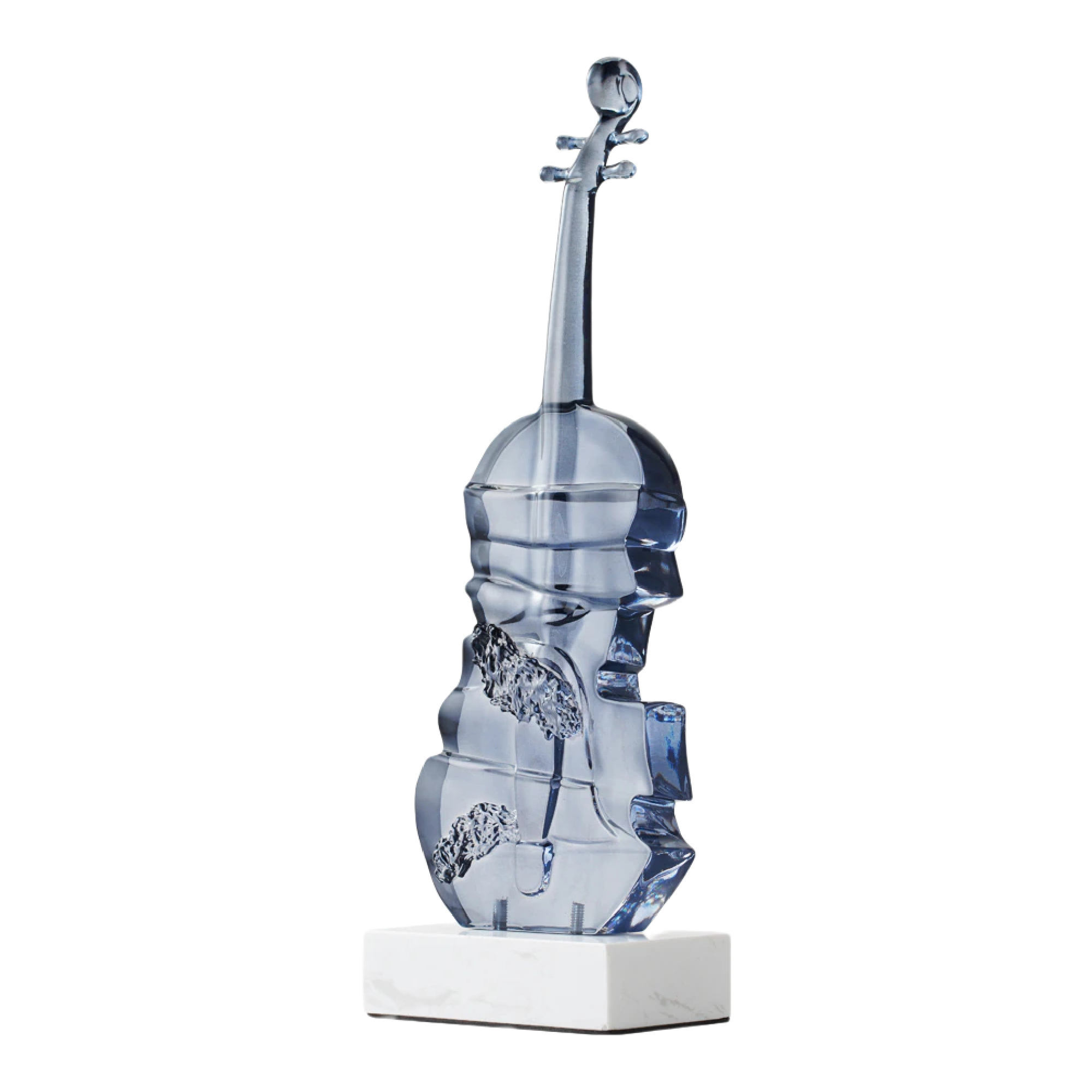 Transparent Violin Sculpture on a Marble Stand – Luxury Living Room ...