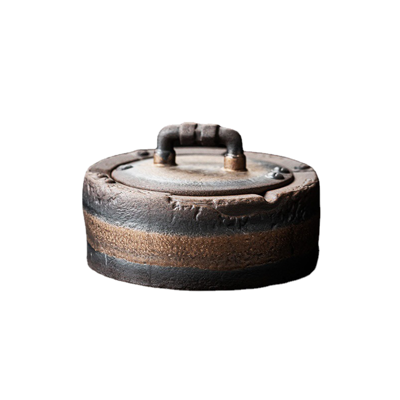 Vintage-Style Ashtray with Lid: Distinctive Antique-Inspired Home Decor ...