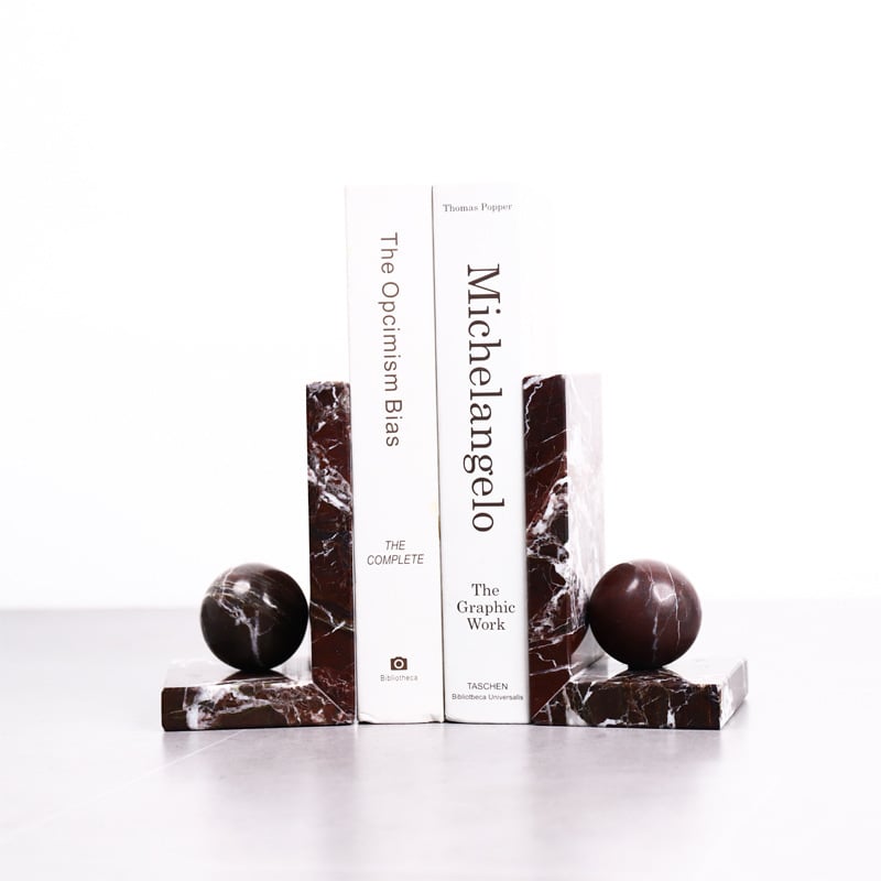 Elegant Marble Bookends — Geometric Decor | Dapper Dwelling