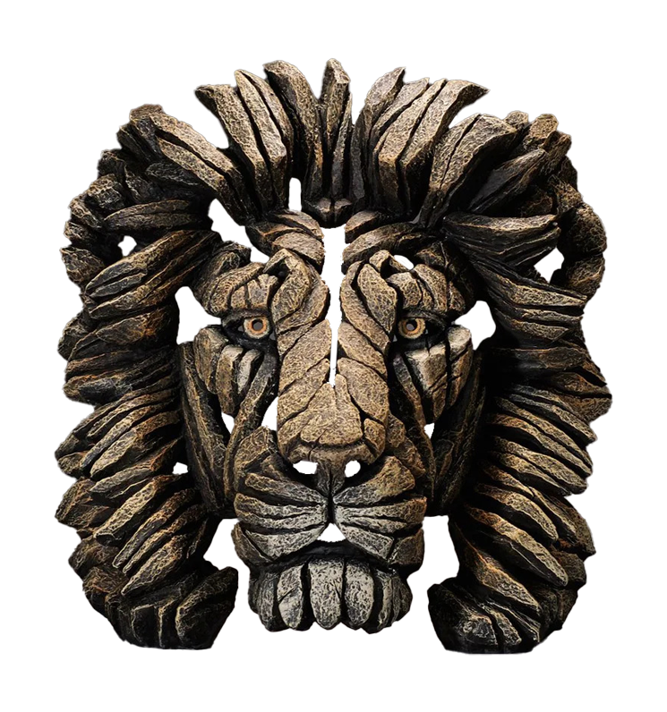 Modern Lion Head Sculpture – Bold Wall or Desktop Decor for ...